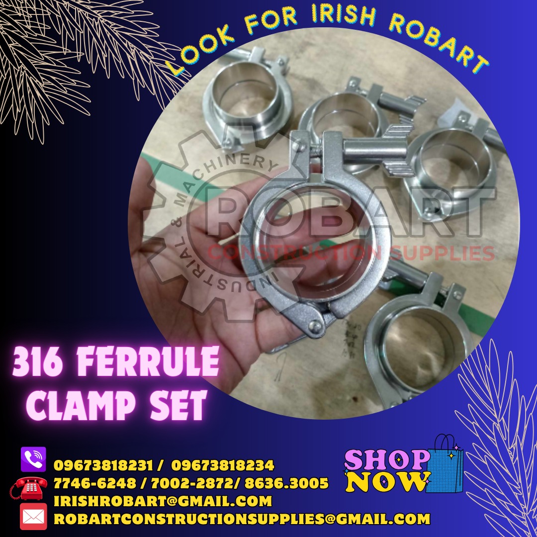 stainless 316 ferrule clamp set, Commercial & Industrial, Construction ...