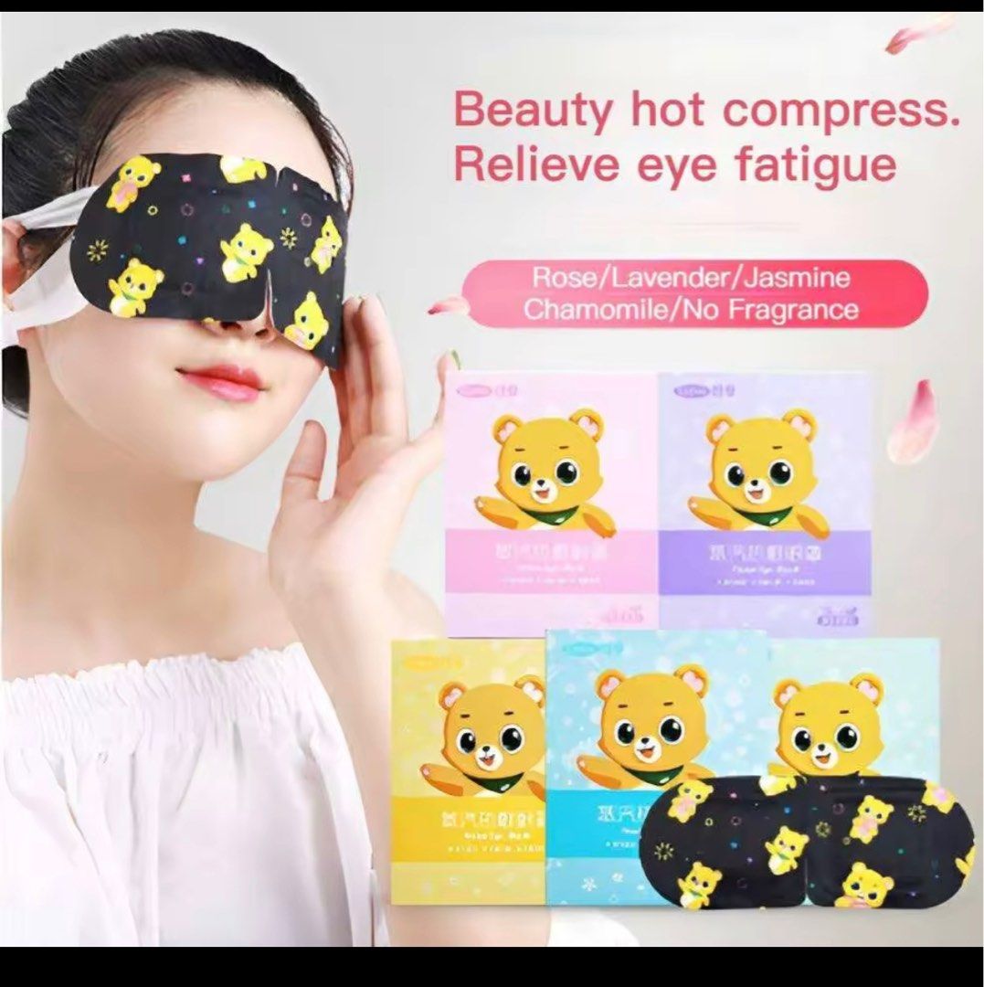 Steam hot eye mask, Beauty & Personal Care, Face, Face Care on Carousell