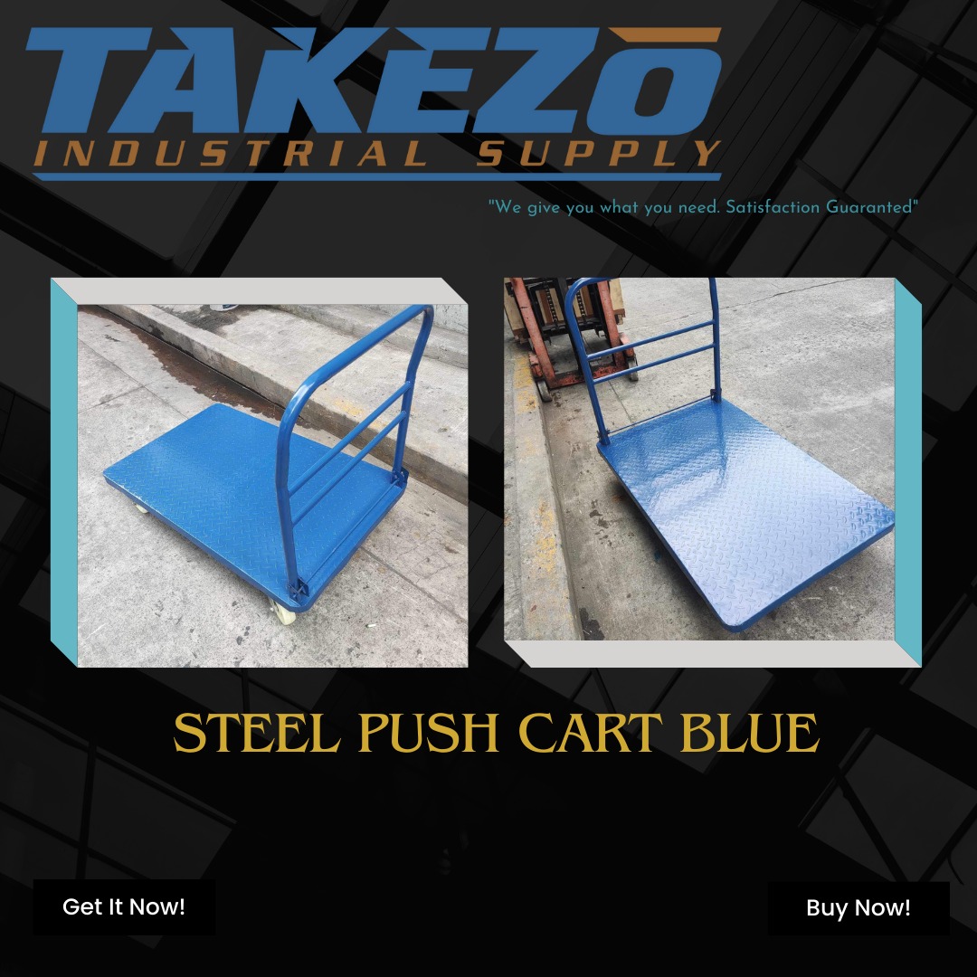 STEEL PUSHCART BLUE, Commercial & Industrial, Construction Tools ...