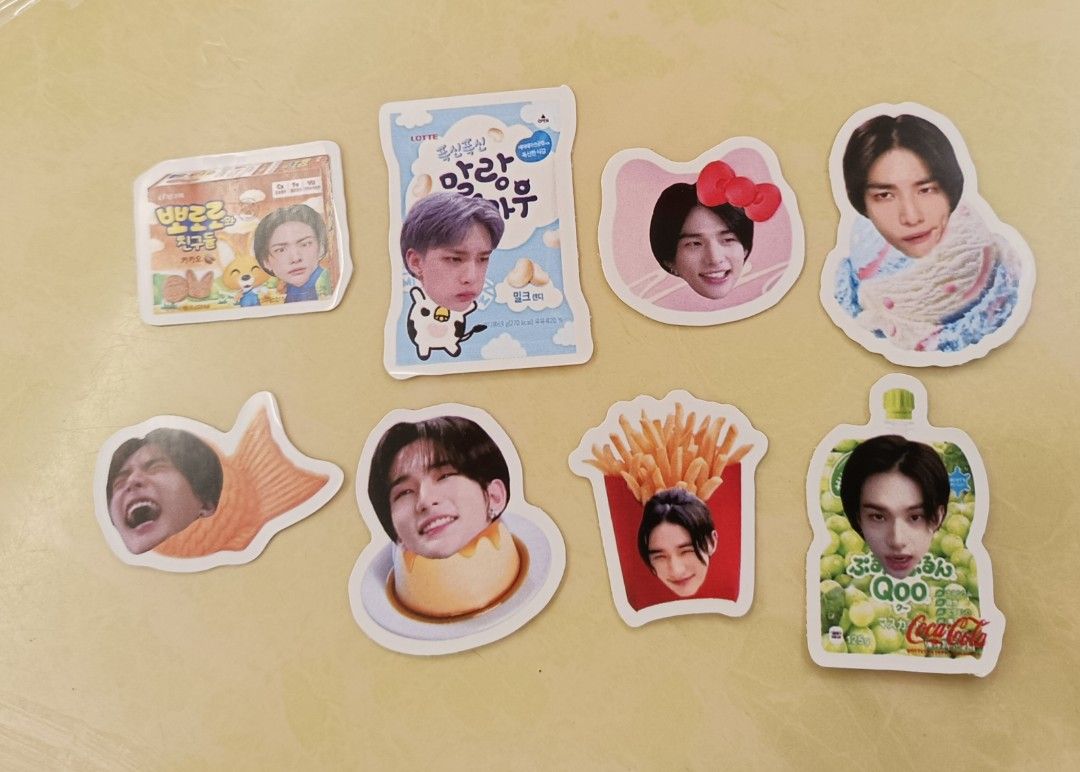 Stray Kids Food Meme Stickers, Hobbies & Toys, Memorabilia ...