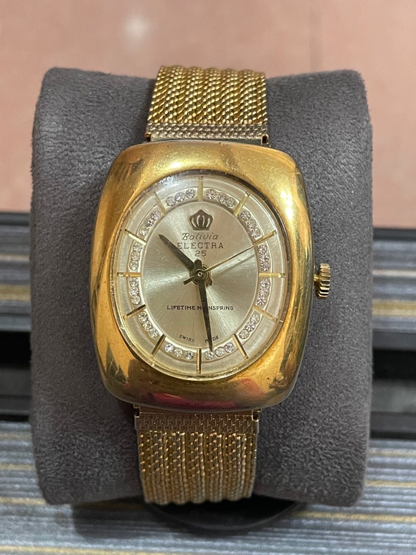 Swiss Bolivia Electra Handwind Vintage, Luxury, Watches on Carousell