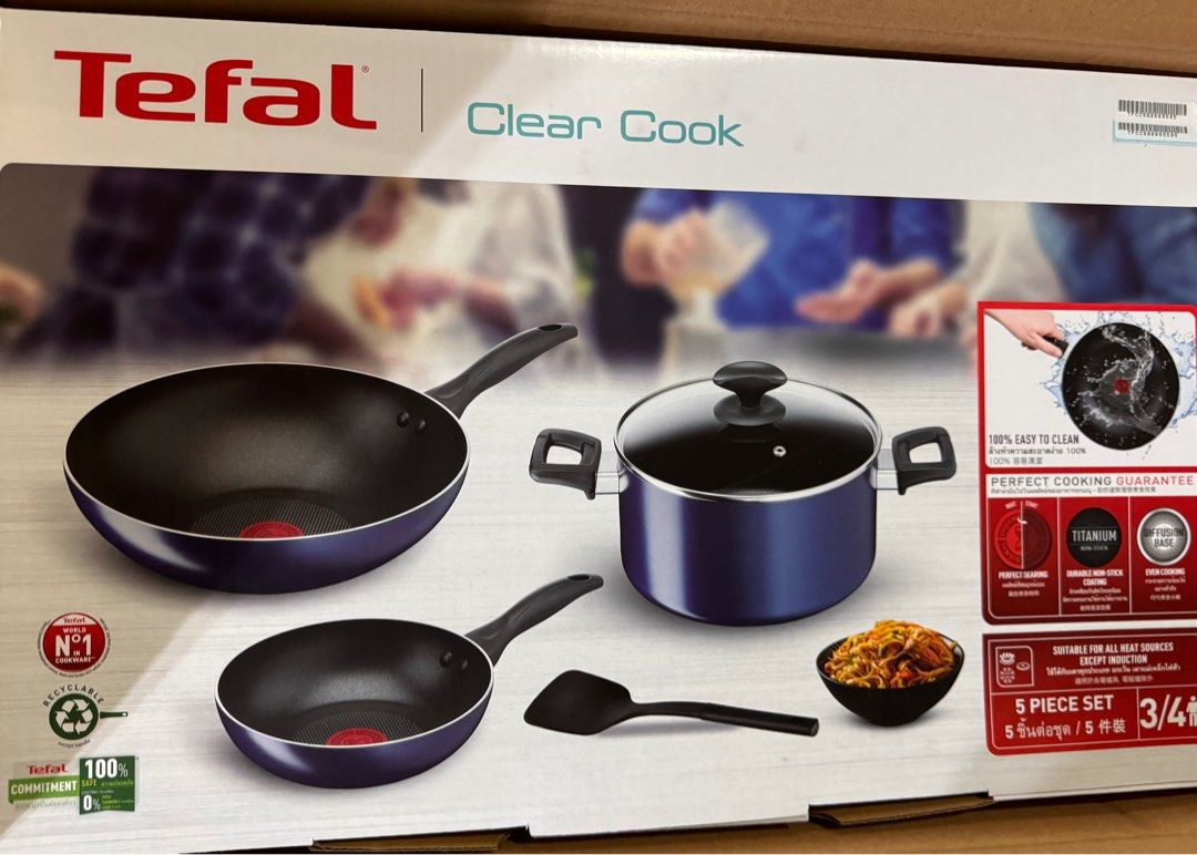 Tefal Clear Cook 5-piece set, Furniture & Home Living, Kitchenware & Tableware, Other ...