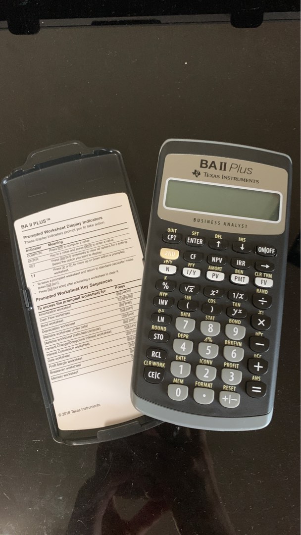 Texas Instruments BA II Plus Financial Calculator, Everything Else on ...
