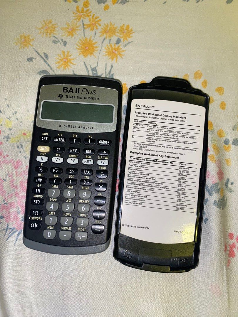 Texas Instruments BAII Plus Financial Calculator, Hobbies & Toys ...