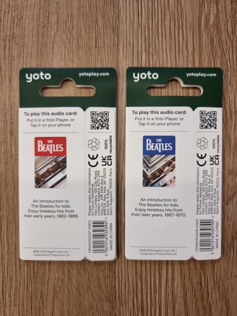 The Beatles Yoto song cards, Hobbies & Toys, Toys & Games on Carousell