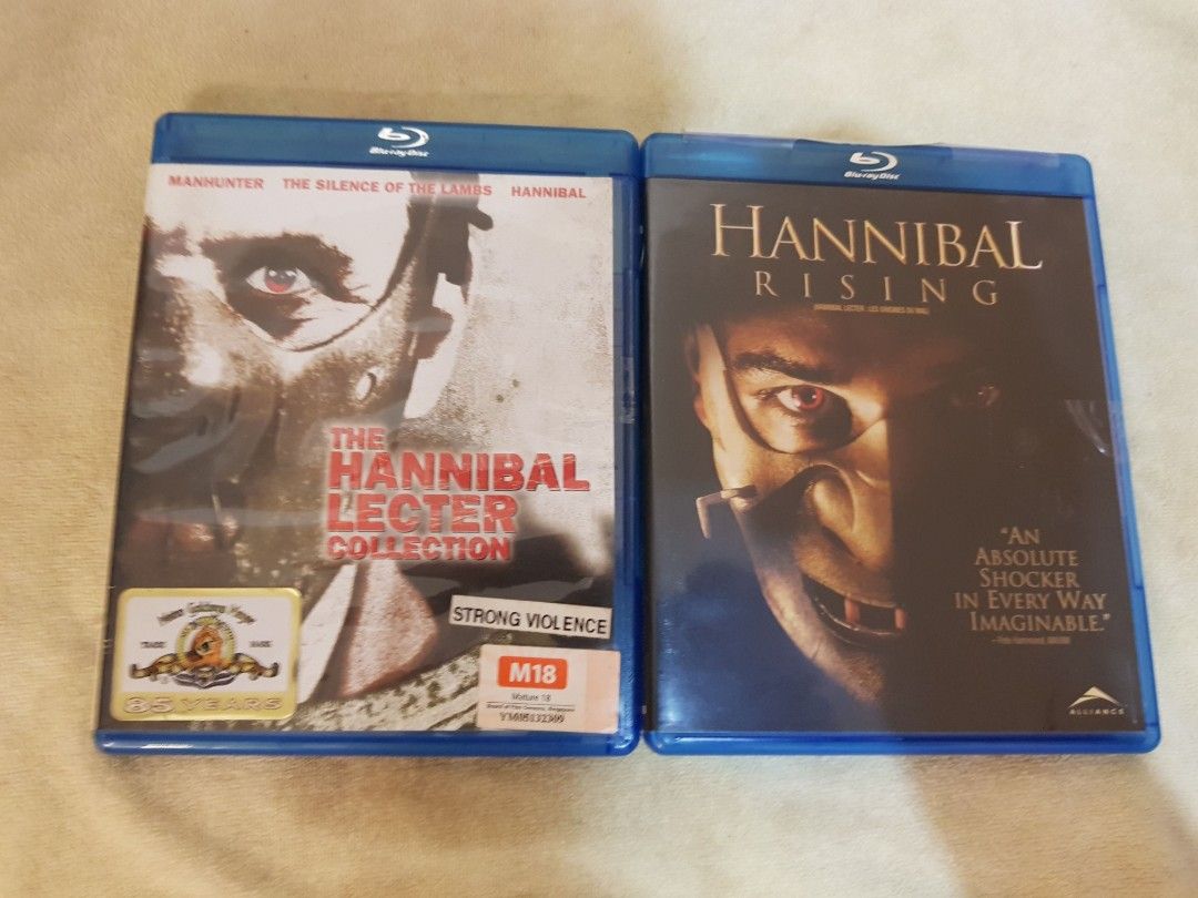 The Hannibal Lecter Collection 4 Movies Original Blu-Ray Set, Hobbies ...