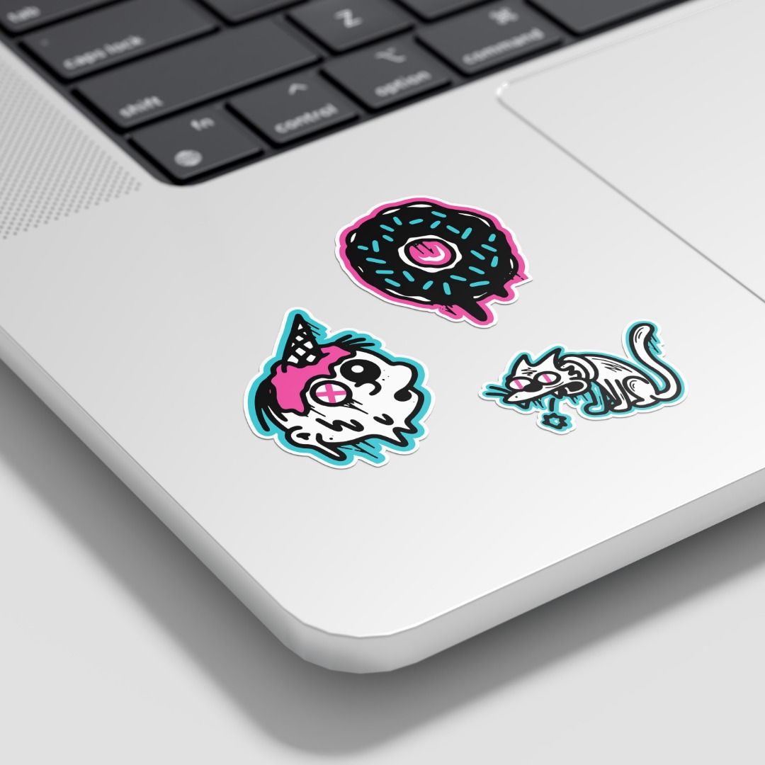 The Simpsons Graffiti Laminated Waterproof Vinyl Stickers, Everything ...