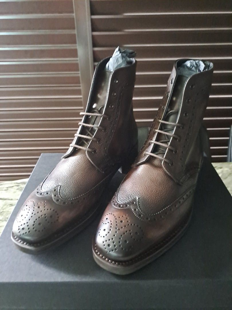 Thursday Boots: Wingtip (Dark Oak), Men's Fashion, Footwear, Boots on ...