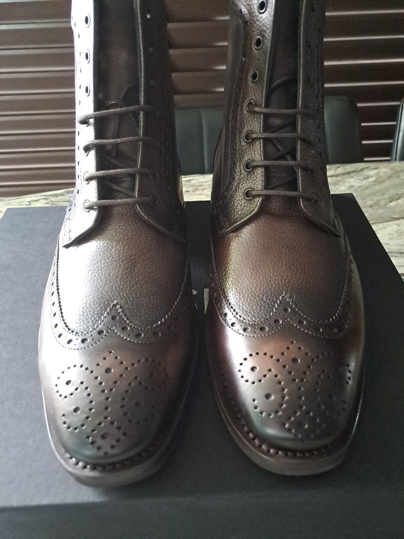 Thursday Boots: Wingtip (Dark Oak), Men's Fashion, Footwear, Boots on ...