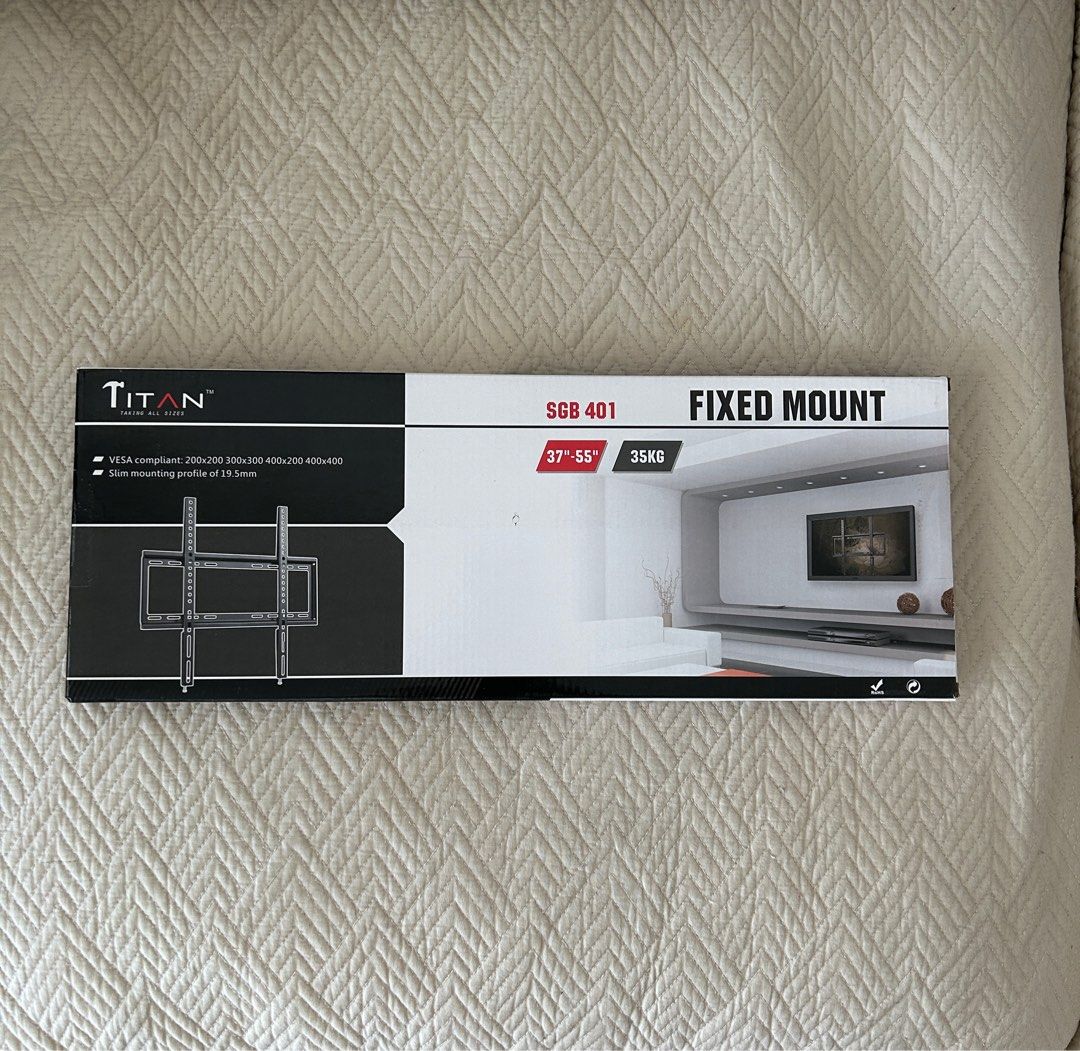 Titan fixed mount for TV new in box!, TV & Home Appliances, TV ...