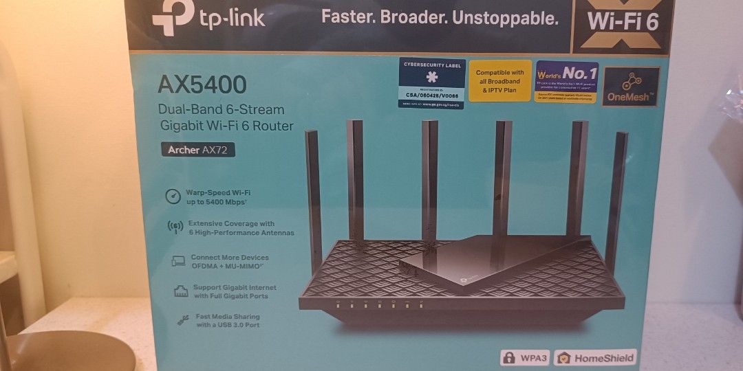 TP link Wi-Fi 6 router -Newest, Computers & Tech, Office & Business ...