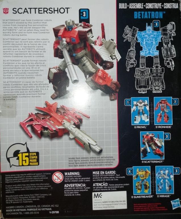 Transformers Generations Combiner Wars Voyager Class Scattershot Figure ...