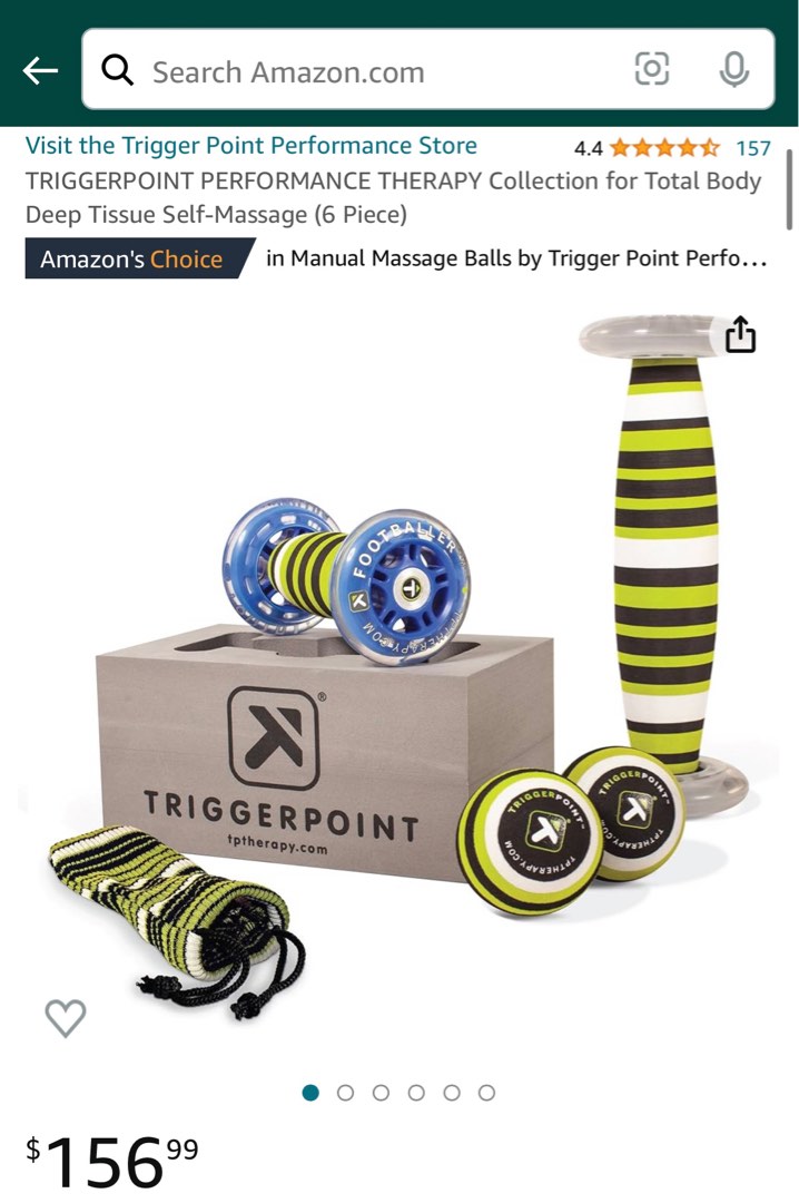 Triggerpoint massage set - performance therapy collection for total body deep tissue massage ...