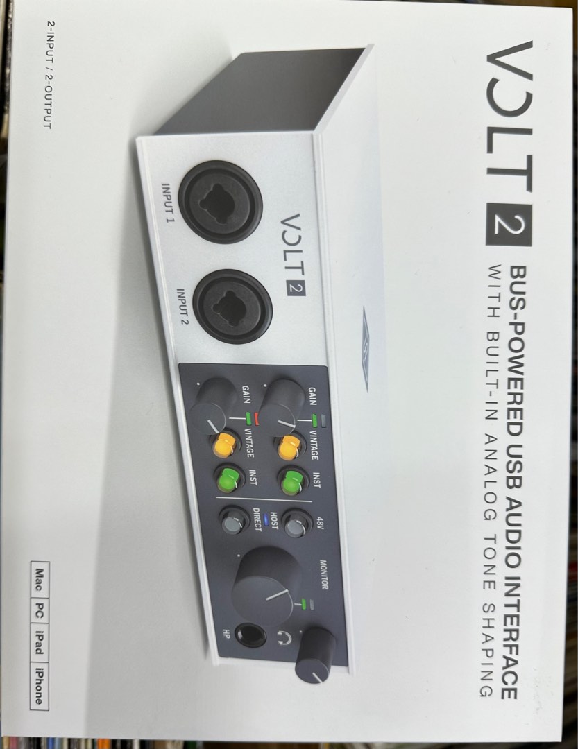 Universal Audio Volt 2 Audio Interface, Audio, Other Audio Equipment on ...