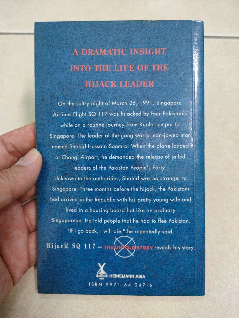 [Used] Hijack! SQ 117: The Untold Story by Sumiko Tan (Nonfiction ...