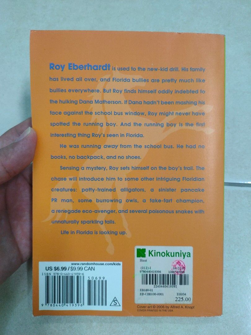 [Used] Hoot by Carl Hiaasen (Children > Humor / Animals / Mystery ...