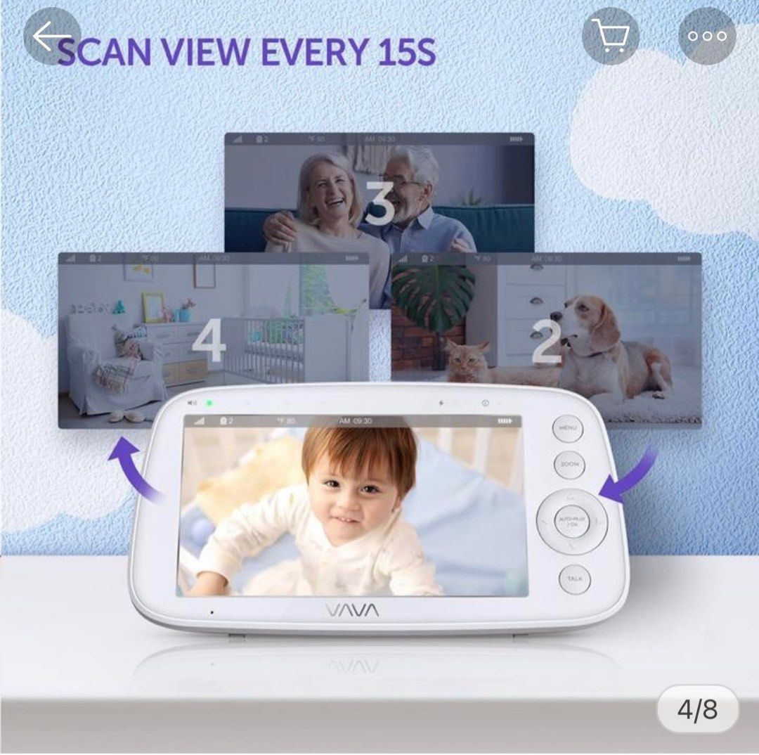 Vava baby monitor, Babies & Kids, Baby Monitors on Carousell