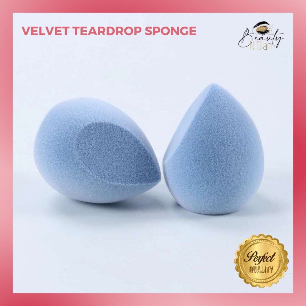 Velvet Tear Drop Sponge (Water Drop Shape), Beauty & Personal Care ...