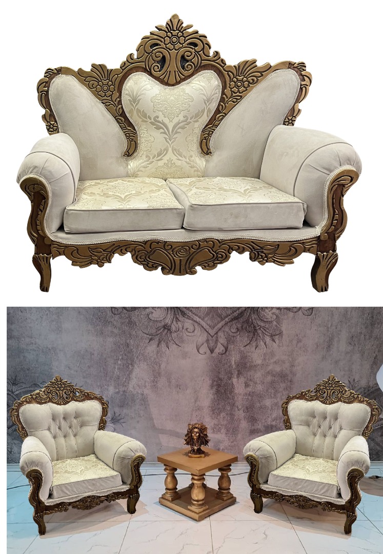Victorian sofa set, Furniture & Home Living, Furniture, Sofas on Carousell