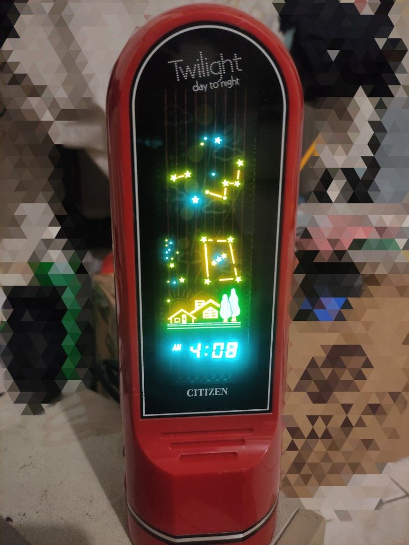 Vintage Citizen Twilight Digital Clock, Furniture & Home Living, Home ...