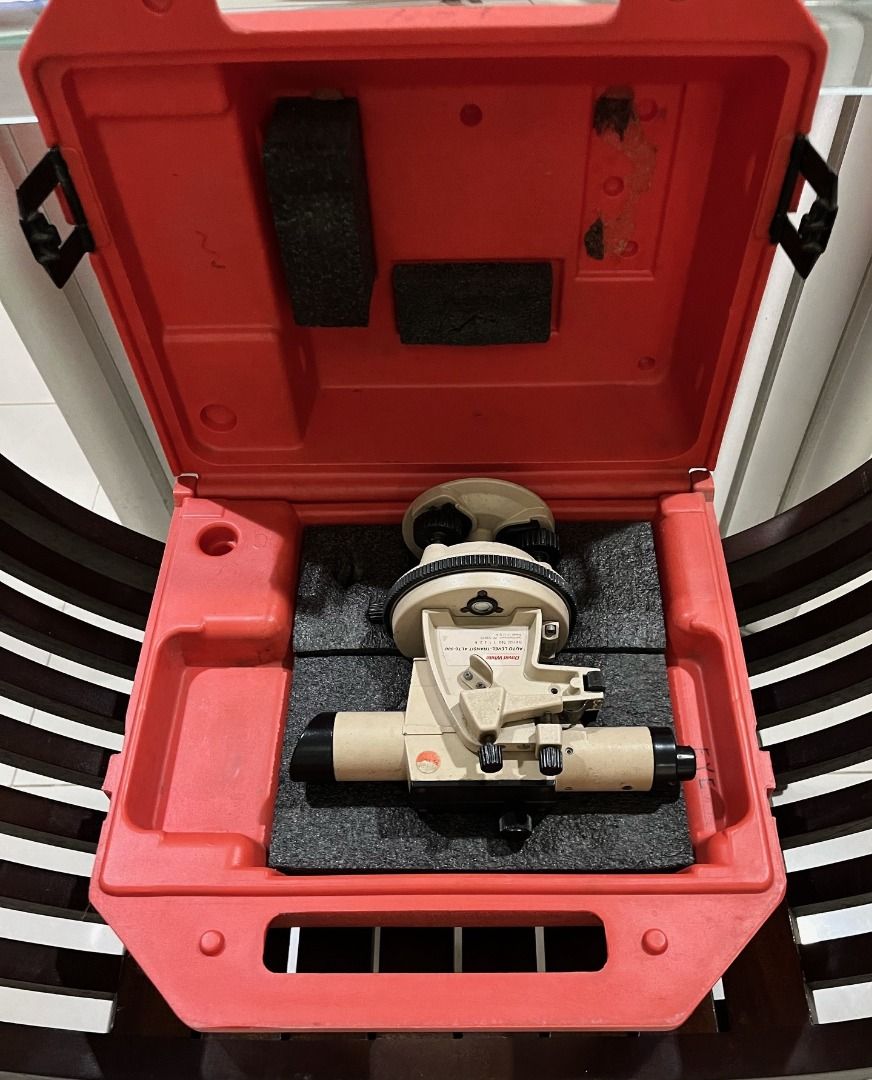 Vintage "David White Auto Level Transit" Surveying Eqpmt w/ Hard Case ...