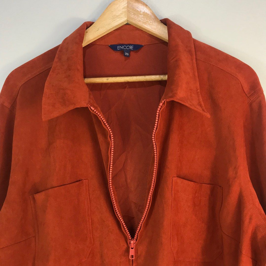 Vintage Japanese Harrington Encore Jacket (Red Orange), Men's Fashion ...