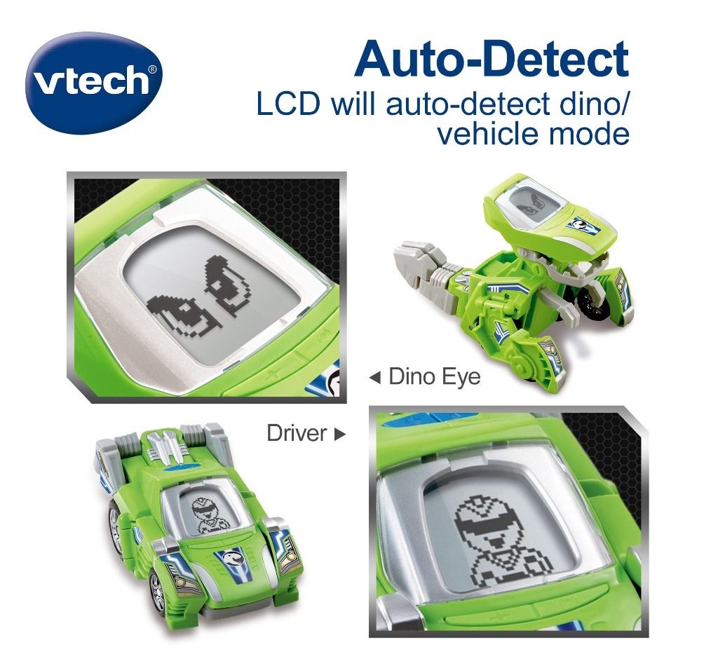 VTech Lex T-Rex Dinosaur Toy with LCD and Sounds Switch & Go Dinos ...