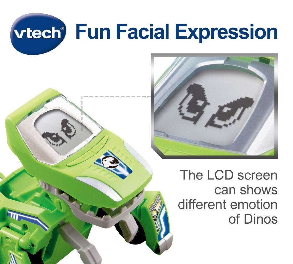 VTech Lex T-Rex Dinosaur Toy with LCD and Sounds Switch & Go Dinos ...