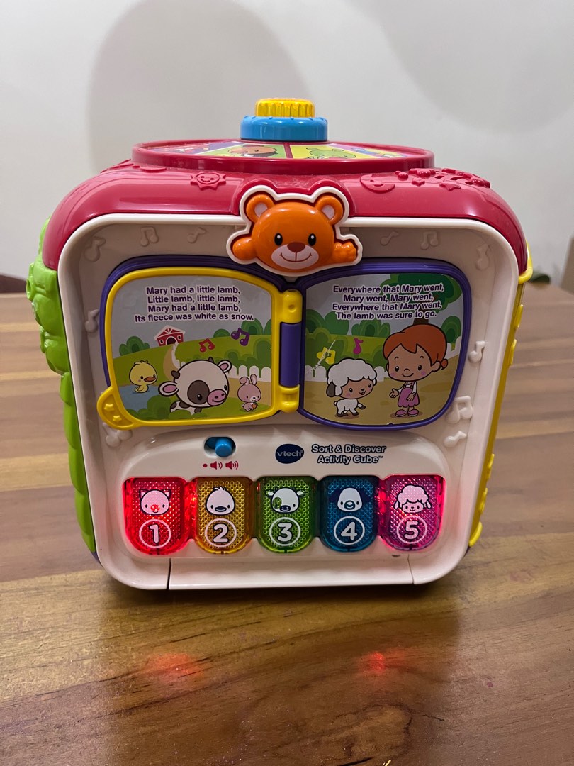 Vtech sort and discover activity cube, Babies & Kids, Infant Playtime ...