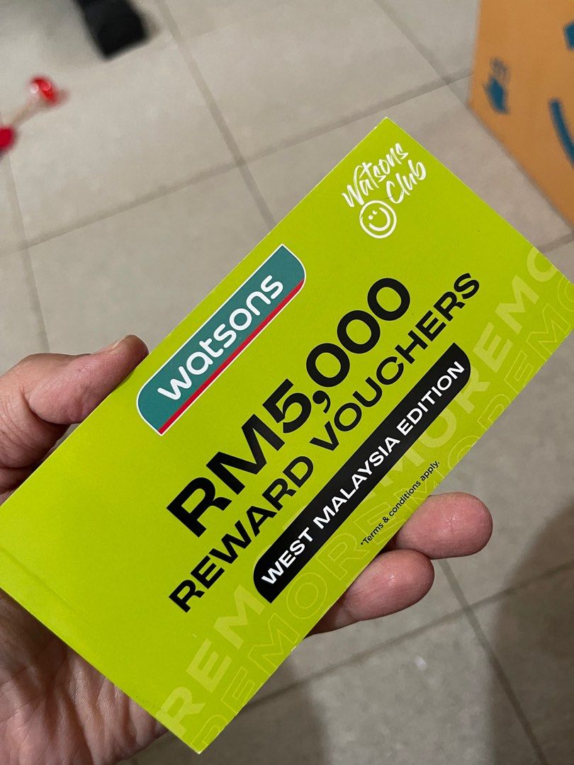 Watsons West Malaysia Vouchers, Tickets & Vouchers, Vouchers on Carousell