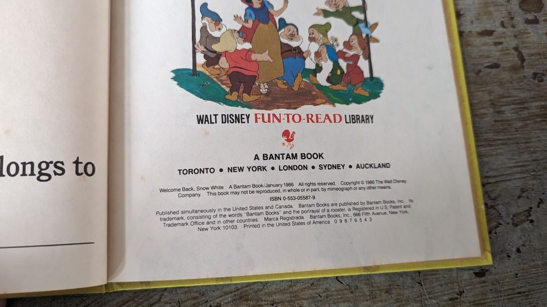 《早期英文迪士尼童話故事繪本》Welcome Back, Snow White：Walt Disney Fun-to-Read Library ...