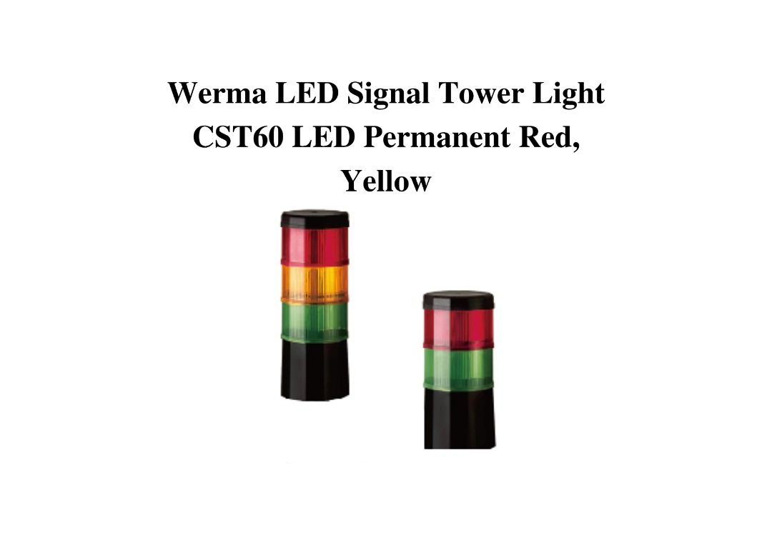 Werma LED Signal Tower Light CST60 LED Permanent Red, Yellow ...