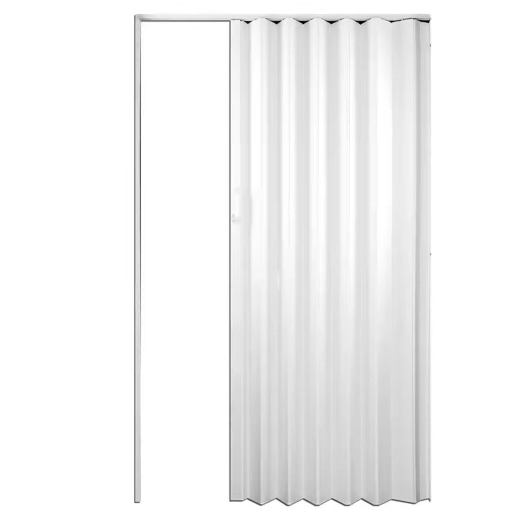 White PVC Folding Sliding Partition Door - 122x203cm - BRAND NEW ...