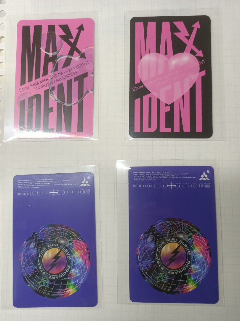 wtt wts skz stray kids oddinary unit pc maxident photocards pc felix ...