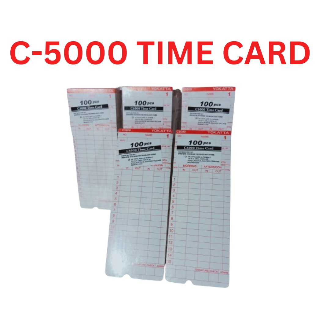 YOKATTA C-5000+ TIME CARD FOR BUNDY CLOCK, PUNCH CARD, Computers & Tech ...