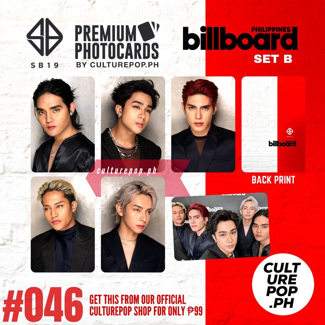 #046 SB19 Billboard PH Premium Photocards (Unofficial), Hobbies & Toys ...