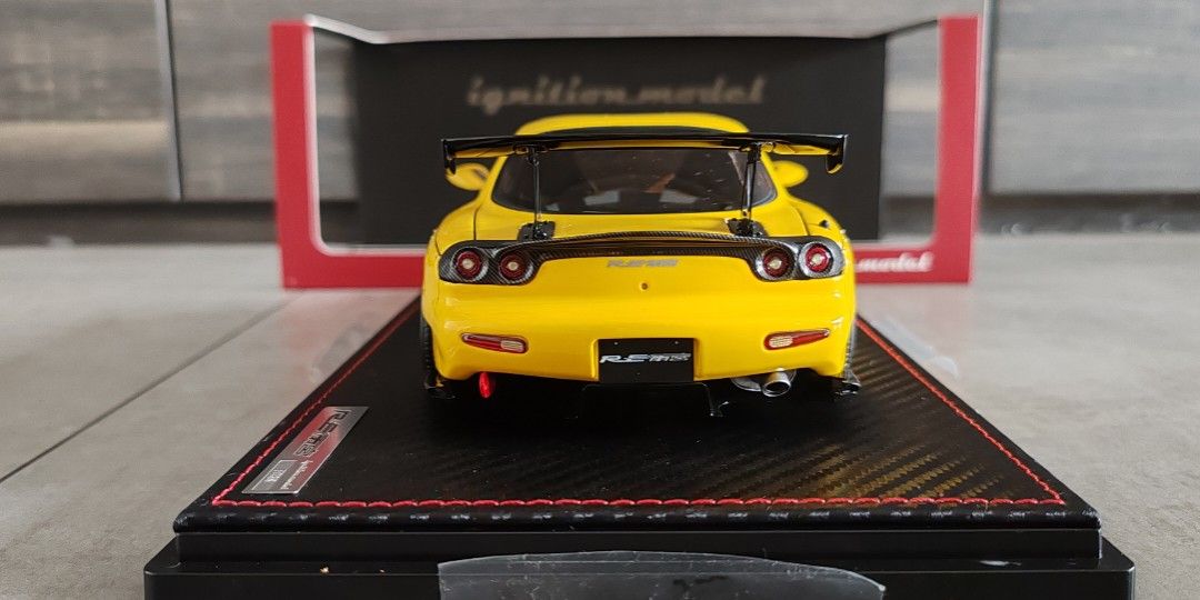1/18 Ignition Model Mazda RX-7 (FD3S) RE Amemiya (Yellow) #1048, Hobbies & Toys, Toys & Games on ...