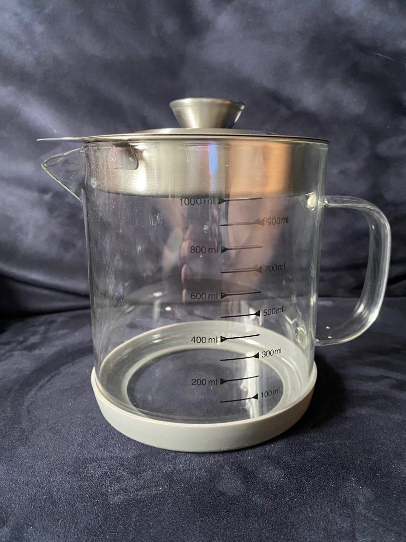 1 litre Oil Pitcher with 304 stainless steel filter, Furniture & Home ...