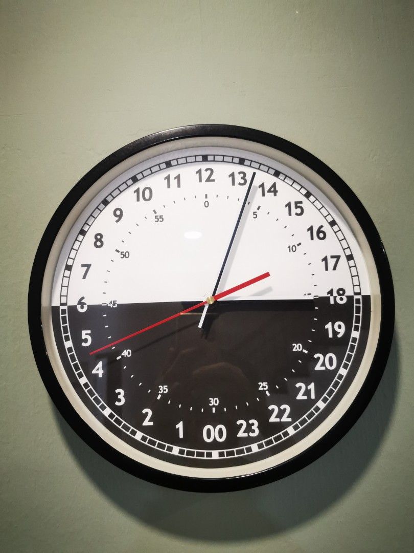 24hour Format Clock, Furniture & Home Living, Home Decor, Clocks on ...