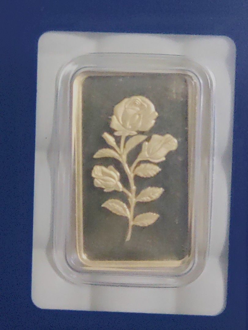 5g gold bar pamp suisse rose, Hobbies & Toys, Memorabilia ...