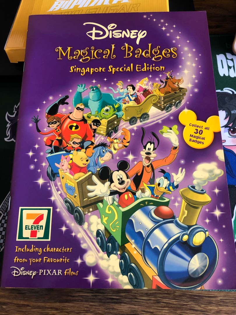 7-11 Disney Magical Badges Singapore Special Edition, Hobbies & Toys ...