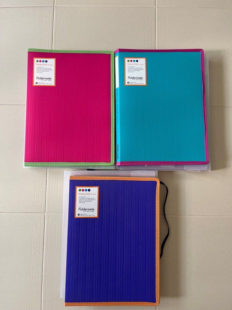 A4 Plastic Sheet File| Display Book| Transparent File, Hobbies & Toys ...