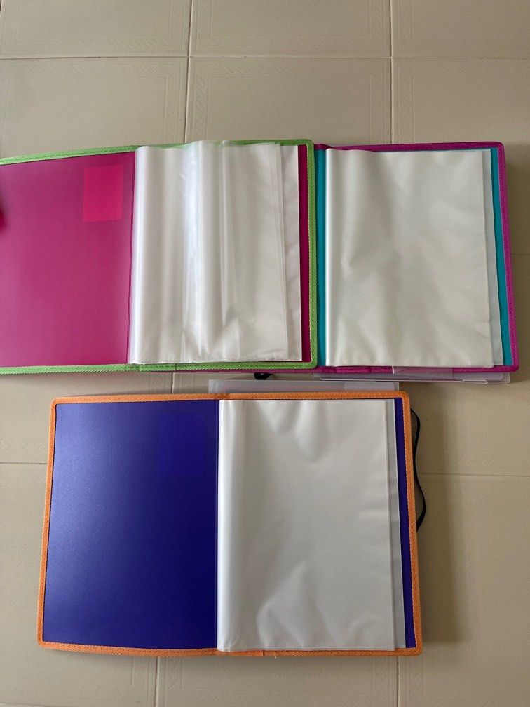 A4 Plastic Sheet File| Display Book| Transparent File, Hobbies & Toys ...