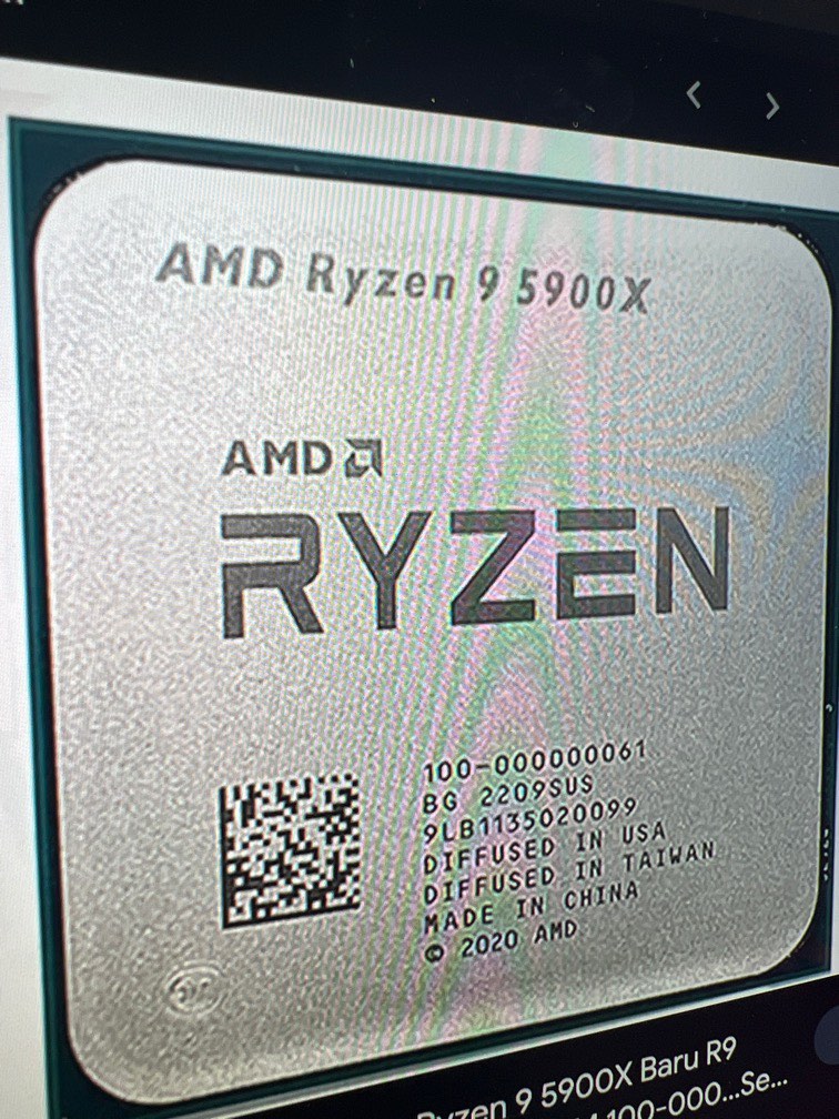 AMD Ryzen 5900x 12-core 24 threads processor only, Computers & Tech, Parts & Accessories ...