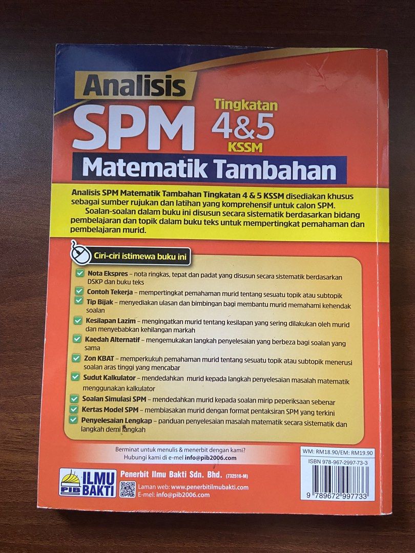 Analisis SPM Matematik Tambahan KSSM, Hobbies & Toys, Books & Magazines ...