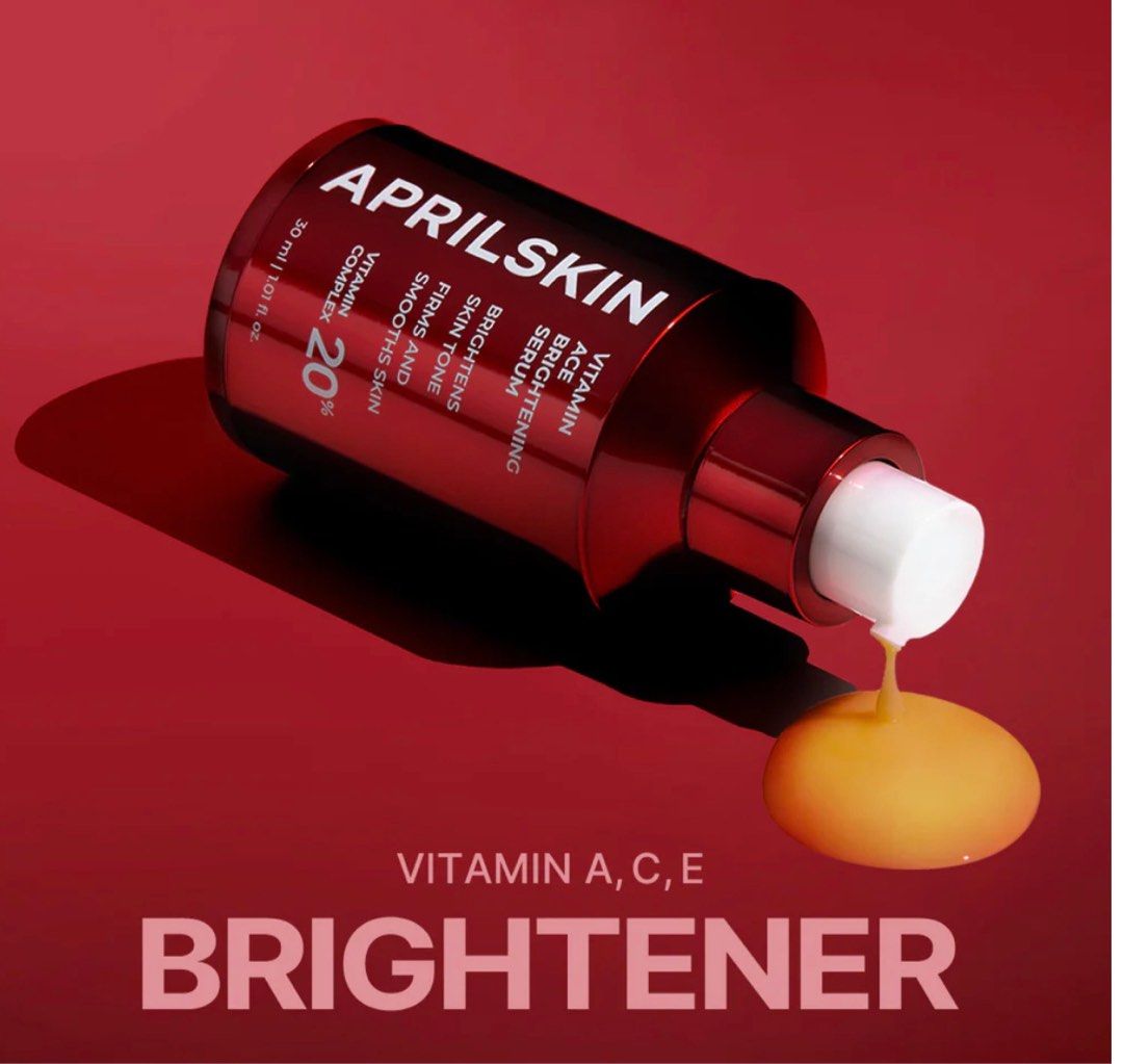 April Skin Vitamin ACE brightening serum 30ml, Beauty & Personal Care ...