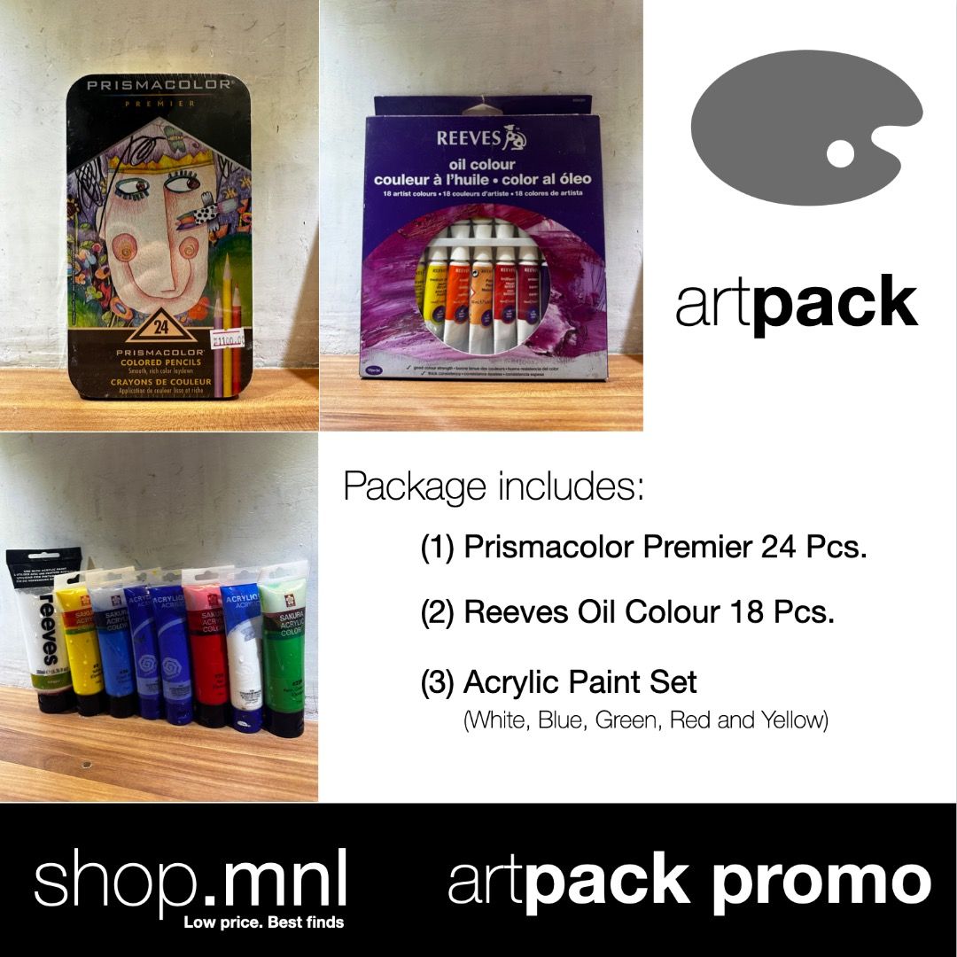 ART PACK SET- Prismacolor, Oil Color and Acrylic Paint Set, Hobbies ...