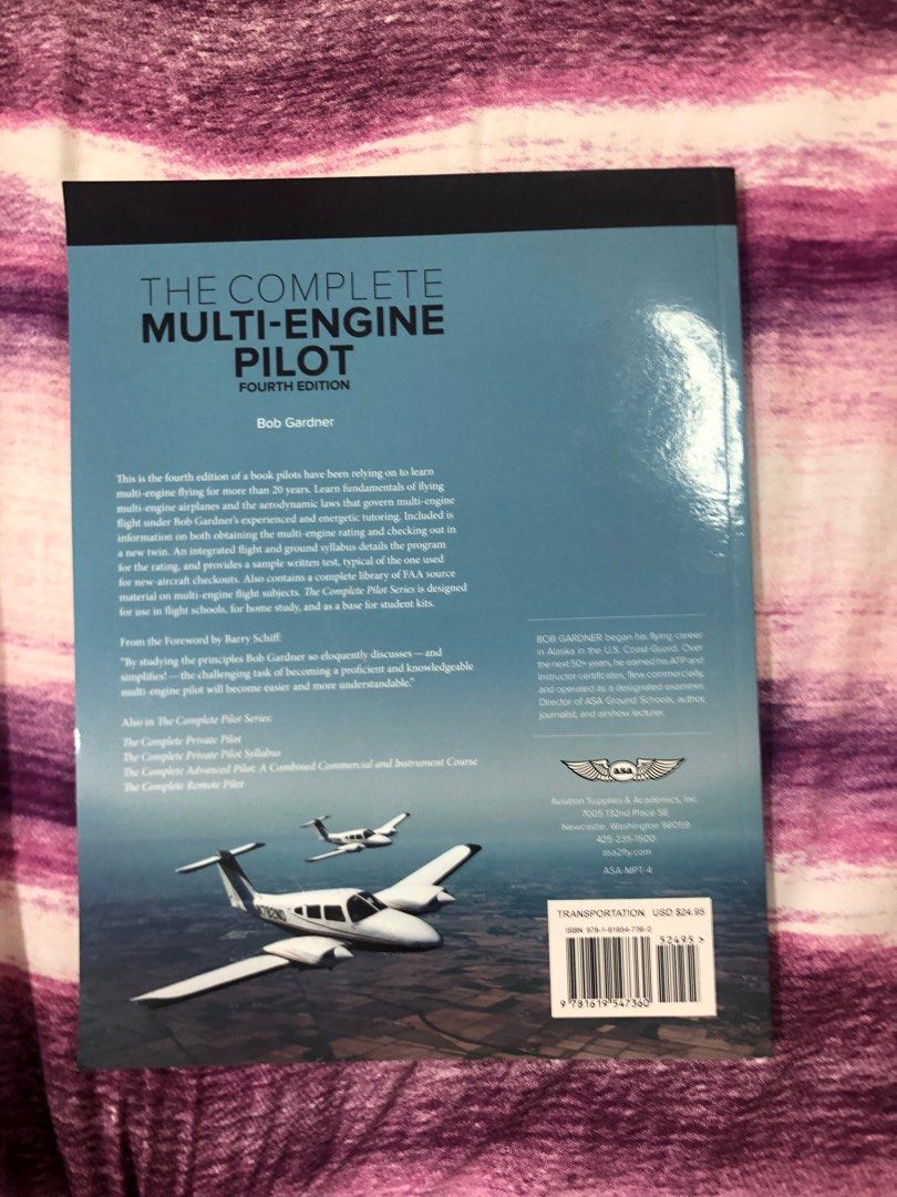 ASA THE COMPLETE MULTI-ENGINE PILOT, Hobbies & Toys, Books & Magazines, Textbooks on Carousell