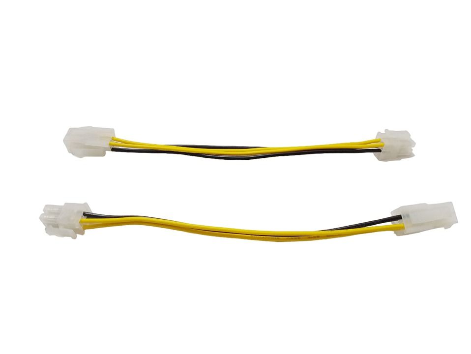 ATX 12V POWER SUPPLY 4-PIN CPU MALE to FEMALE, BEST FOR MOTHERBOARD CPU ...