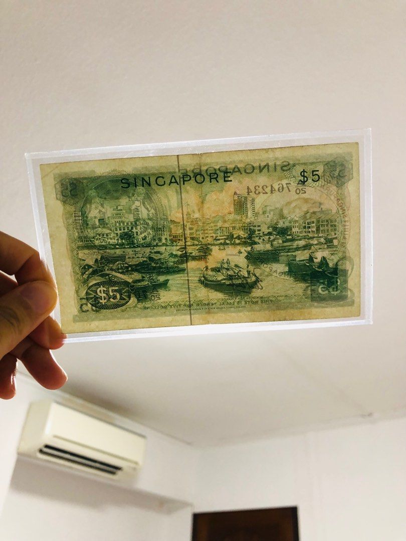 $5 Orchid series (Lim Kim San signature) A20 series, S/N: 764234 ...